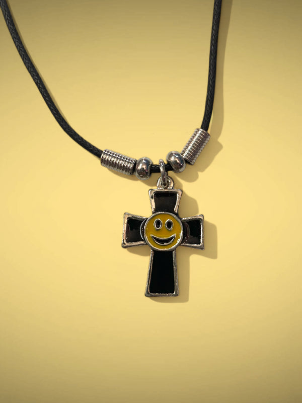 SMILEY CROSS NECKLACE – Coexist Berlin